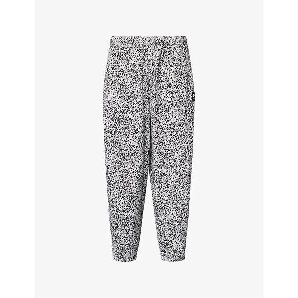 Nike Graphic-print Straight-leg Woven Trousers