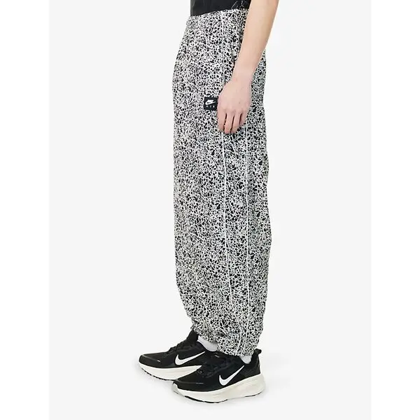 Nike Graphic-print Straight-leg Woven Trousers