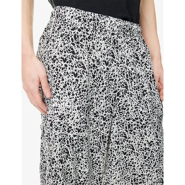 Nike Graphic-print Straight-leg Woven Trousers