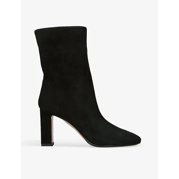 AQUAZZURA Manzoni Suede Heeled Ankle Boots