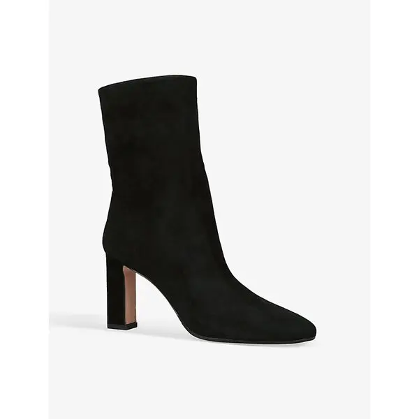 AQUAZZURA Manzoni Suede Heeled Ankle Boots
