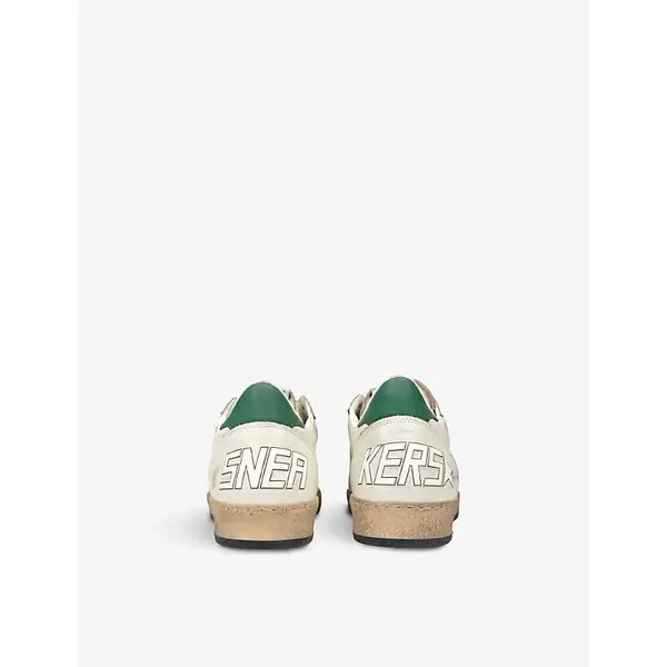 GOLDEN GOOSE Ball Star Leather Low-top Trainers - White/blk
