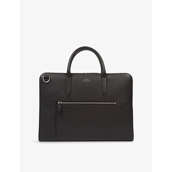 Smythson Ludlow Ultra-slim Leather Briefcase