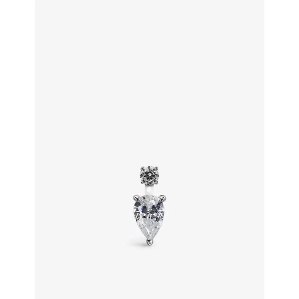 CARAT* LONDON Front Row Sterling Ear Jacket - Silver