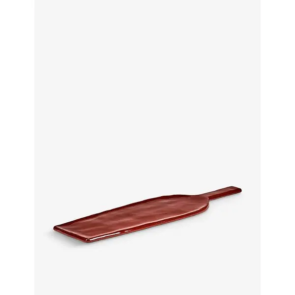 SERAX La Mere Rectangular Stoneware Serving Plate 46cm - Red