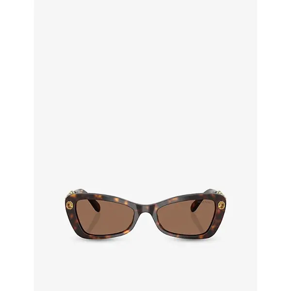 SWAROVSKI Sk6033 Irregular-frame Sunglasses - Brown