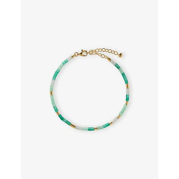 Monica Vinader Delphi Gemstone Beaded Bracelet - Green