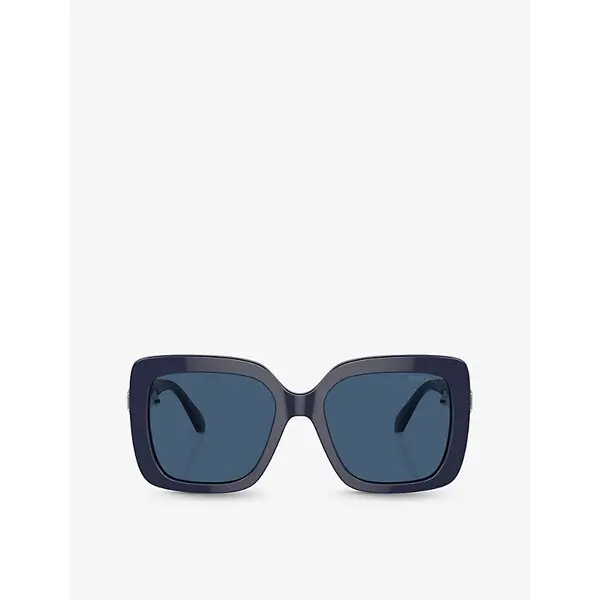 SWAROVSKI Sk6001 Square-frame Sunglasses - Blue