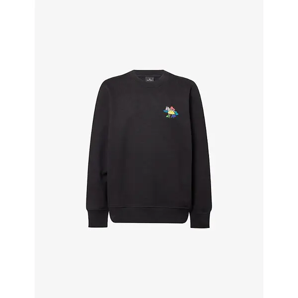 Paul Smith Zebra-logo Cotton-jersey Sweatshirt