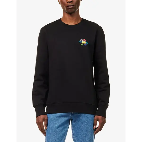 Paul Smith Zebra-logo Cotton-jersey Sweatshirt