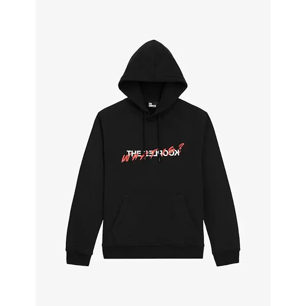 The Kooples Logo-print Cotton-jersey Hoodie