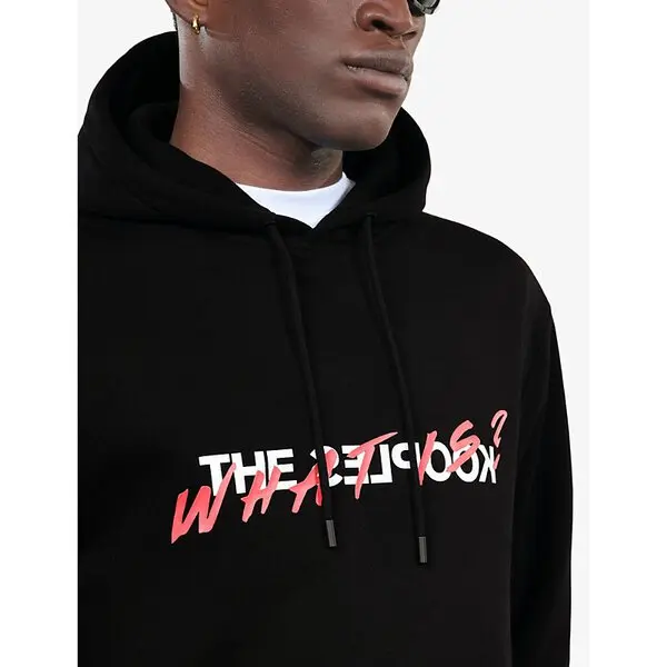 The Kooples Logo-print Cotton-jersey Hoodie