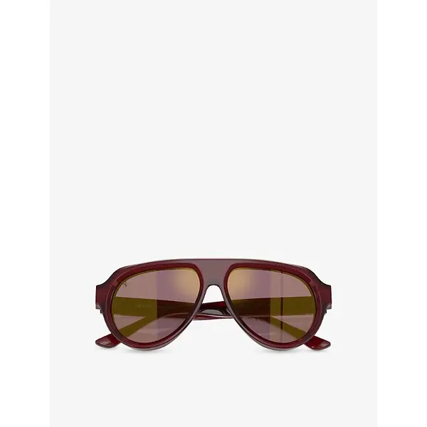 FERRARI Aviator-frame Acetate Sunglasses