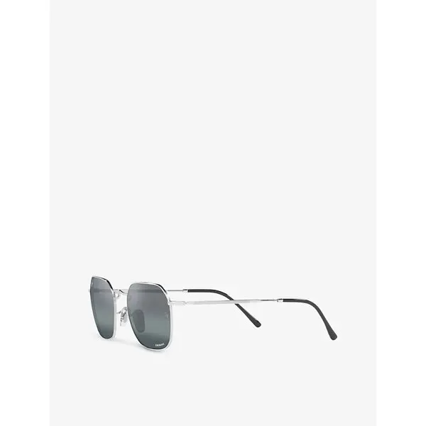 Ray-ban Hexagonal-frame Metal Sunglasses - Silver