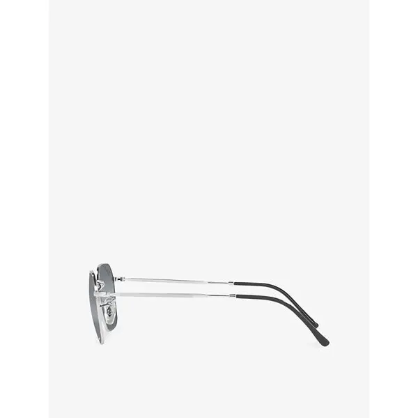 Ray-ban Hexagonal-frame Metal Sunglasses - Silver