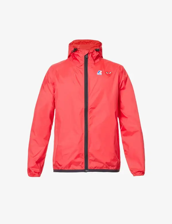 Play Comme Des Garcon X K-way Hooded Shell Jacket