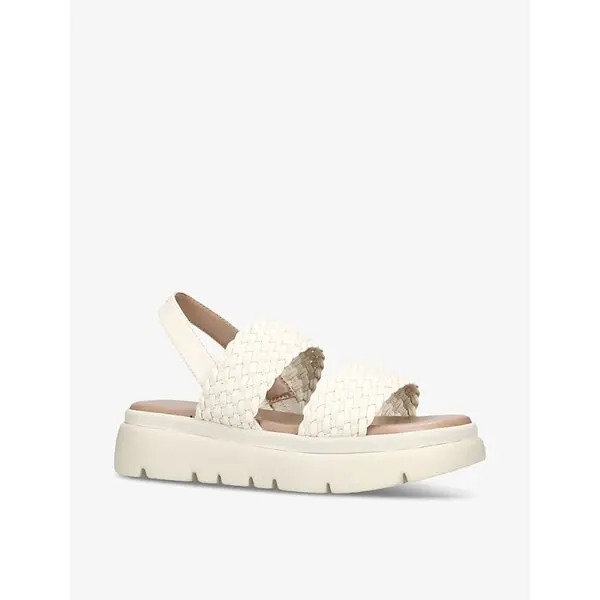 Carvela Leather Woven-strap Sandals