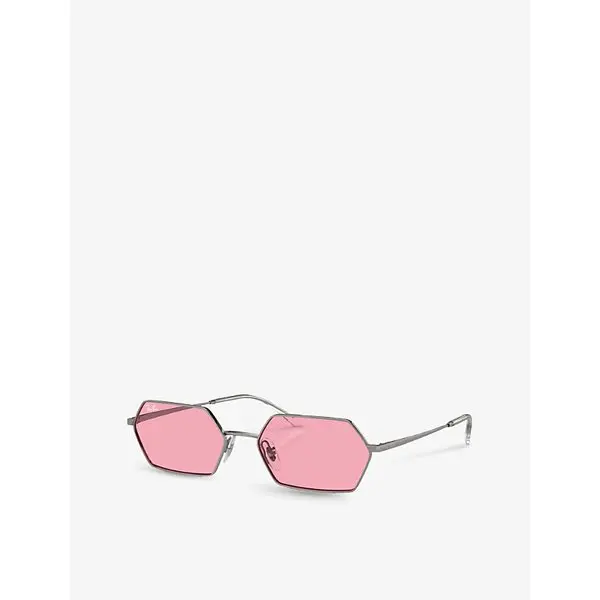 Ray-ban Irregular Frame Metal Sunglasses