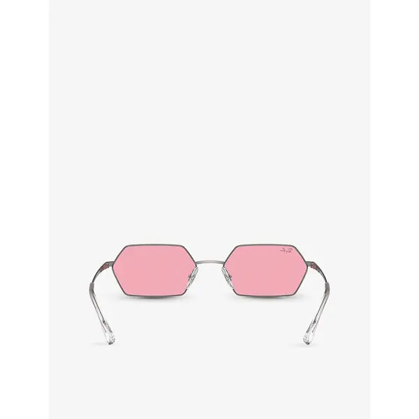 Ray-ban Irregular Frame Metal Sunglasses