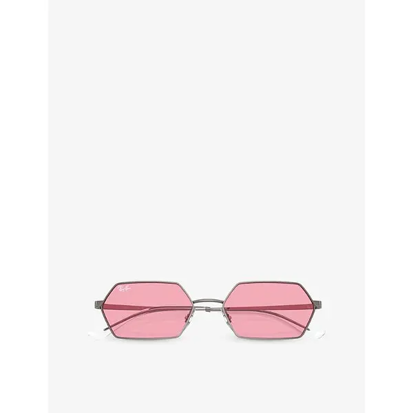 Ray-ban Irregular Frame Metal Sunglasses