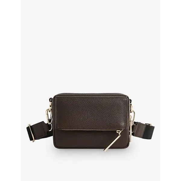 Whistles Bibi Pebbled-leather Cross-body Bag - Brown