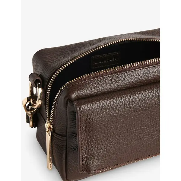 Whistles Bibi Pebbled-leather Cross-body Bag - Brown