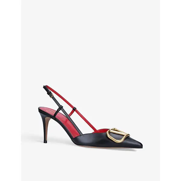 Valentino Garavani Vlogo 80 Slingback Courts - Black