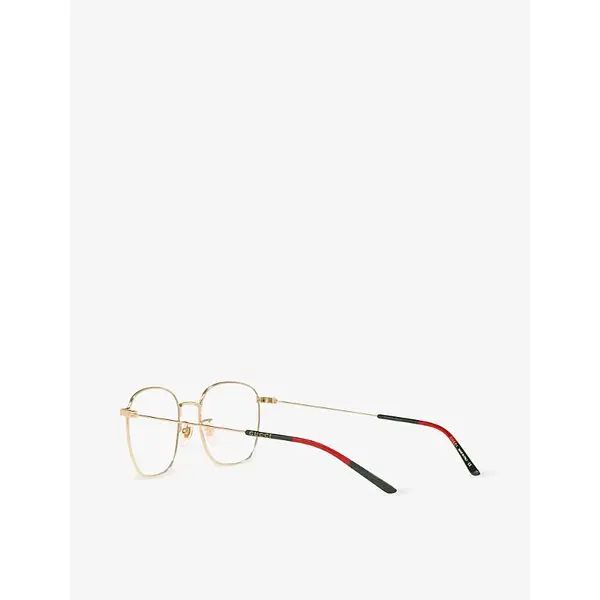 Gucci Rectangle-frame Metal Optical Glasses