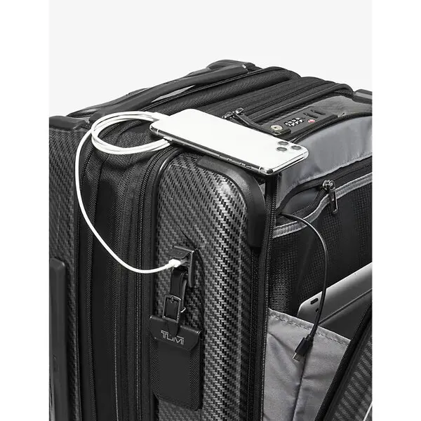 Tumi International Expandable Four-wheel Hardshell Carry-on Suitcase 55cm