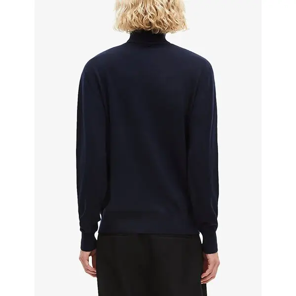The Kooples Logo-embroidered Rollneck Wool Jumper