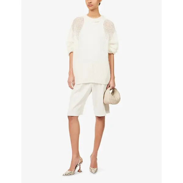 Stylein Pressed-pleat Crepe Shorts
