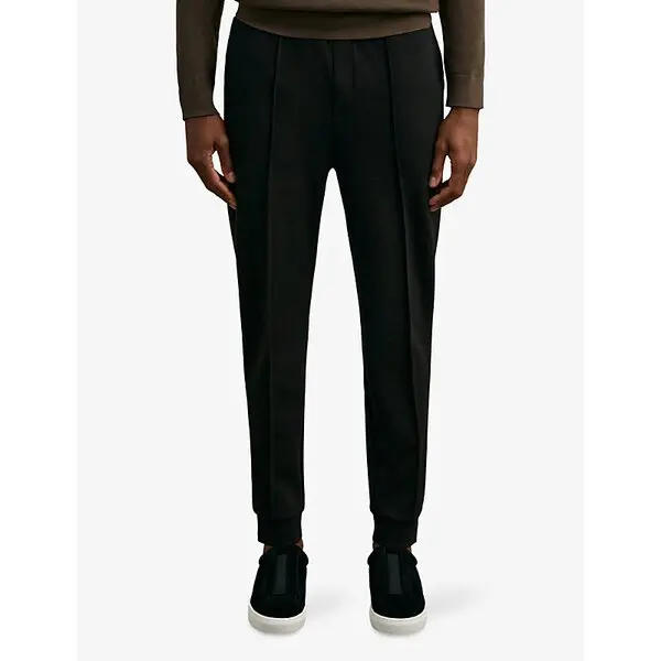 REISS Premier Drawstring-waist Stretch-jersey Jogging Bottoms