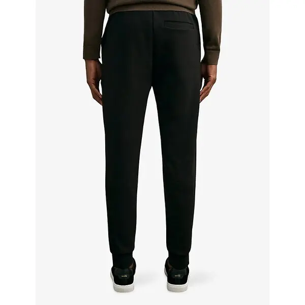 REISS Premier Drawstring-waist Stretch-jersey Jogging Bottoms