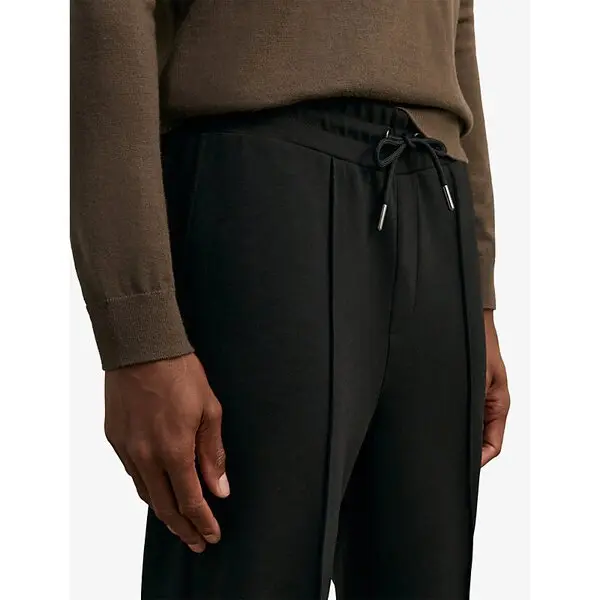 REISS Premier Drawstring-waist Stretch-jersey Jogging Bottoms
