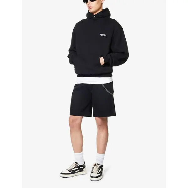 REPRESENT Owners' Club Graphic-print Relaxed-fit Hoodie - Black