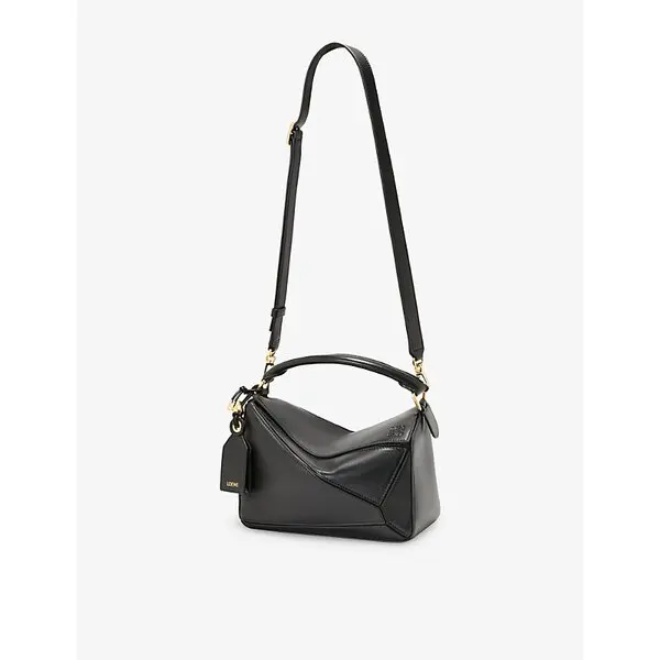 Loewe Puzzle Small Leather Top-handle Bag - Black