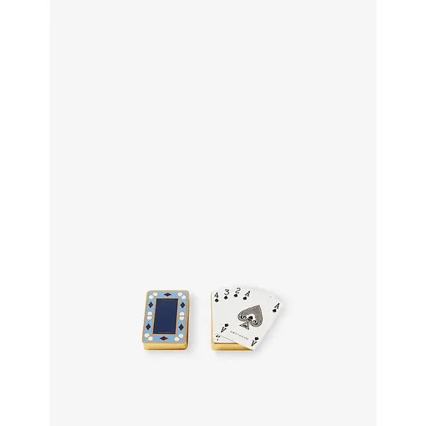 Smythson Single Play Leather Playing Card Case