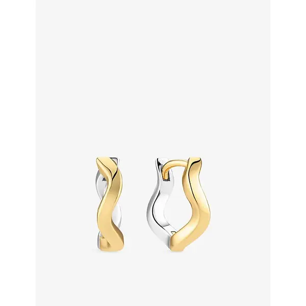 SIF JAKOBS Ellera Waves Hoop Earrings - Gold