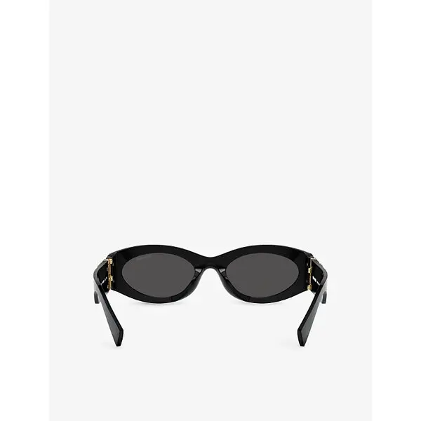 Miu Miu Oval-frame Sunglasses - Black