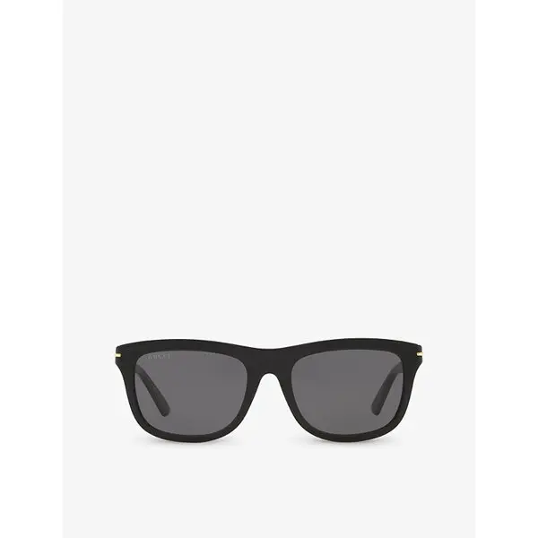 Gucci Square Frame Acetate Sunglasses - Black