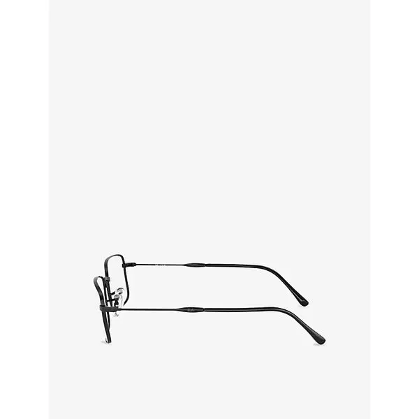 Ray-ban Rectangular-frame Metal Optical Glasses - Black