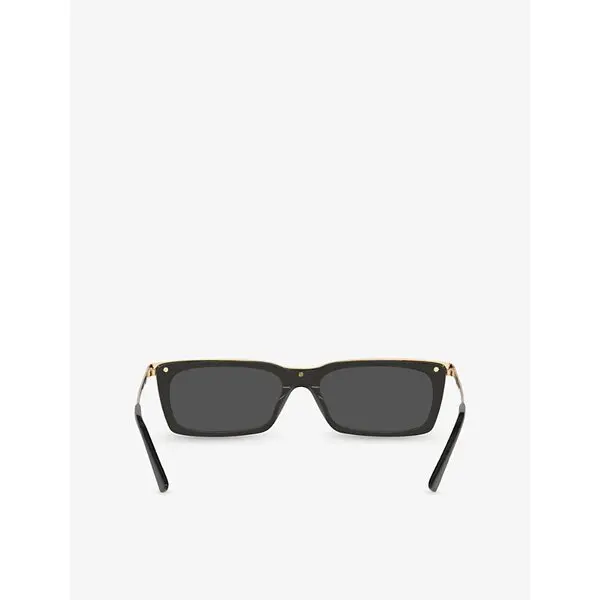 Saint Laurent Sl 766 Rectangle-frame Sunglasses - Black
