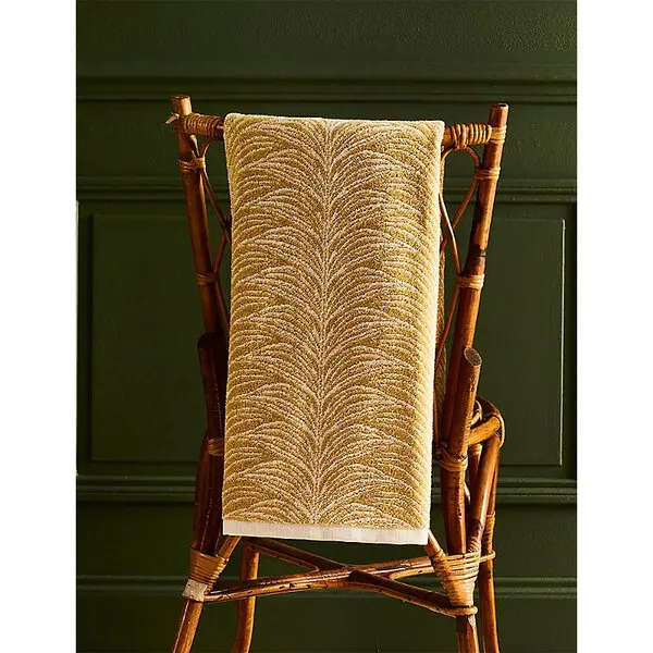 YVES DELORME Pollen Abstract-pattern Cotton Towel
