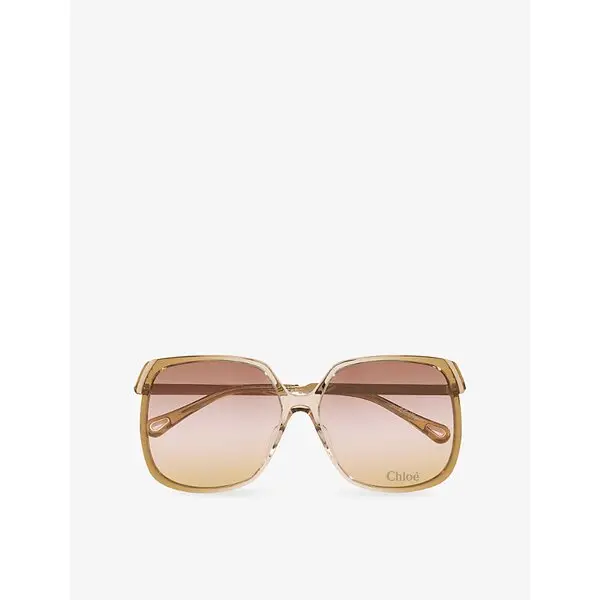 Chloé Ch0286s Square Frame Sunglasses - Brown