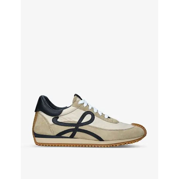 Loewe Flow Runner Monogram Trainers - Beige Comb