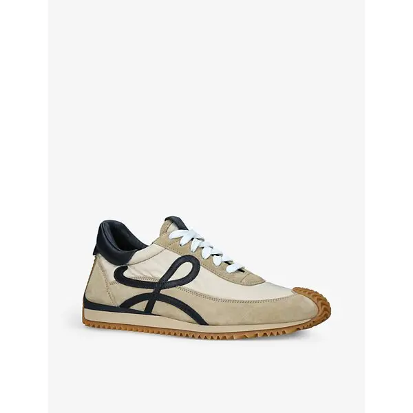 Loewe Flow Runner Monogram Trainers - Beige Comb