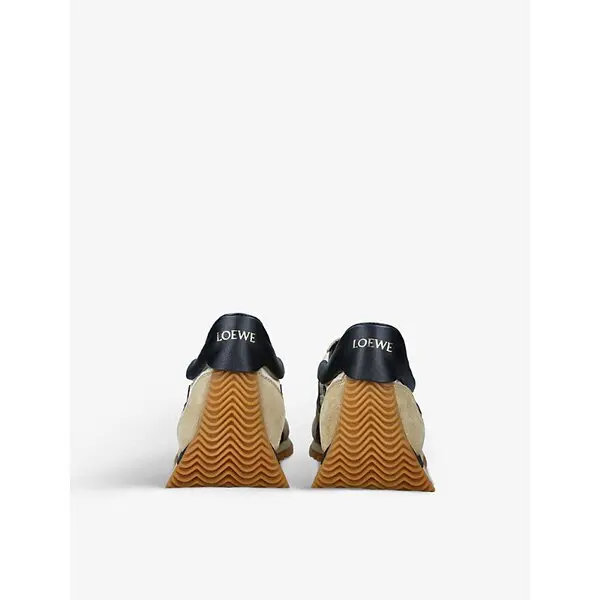 Loewe Flow Runner Monogram Trainers - Beige Comb