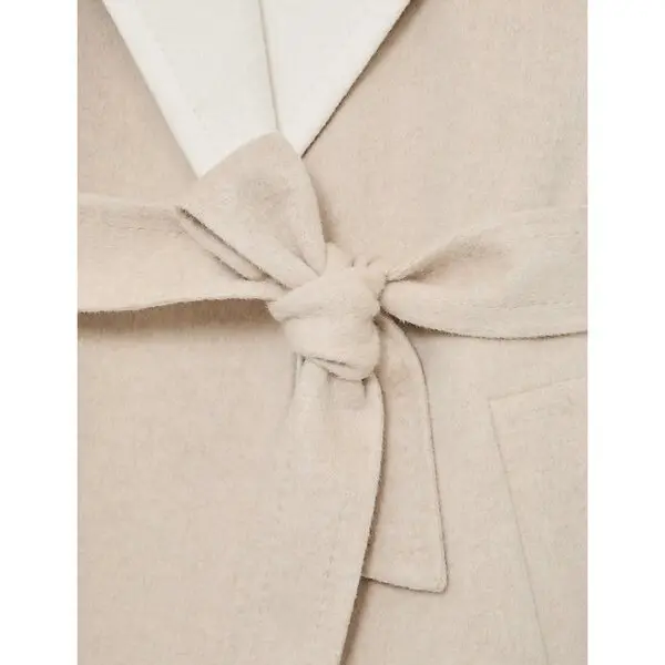 REISS Contrast-lapel Wool Coat