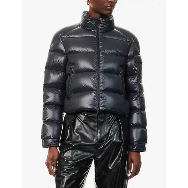 Moncler Petra Crop Puffer Jacket - Black