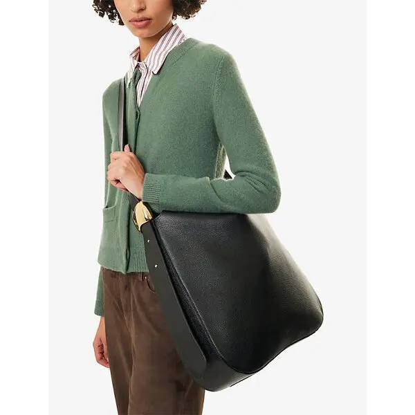 AMANU The Zambia Suede Tote Bag - Black